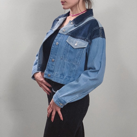 wild fable | Jackets & Coats | Twotone Denim Jacket | Poshmark